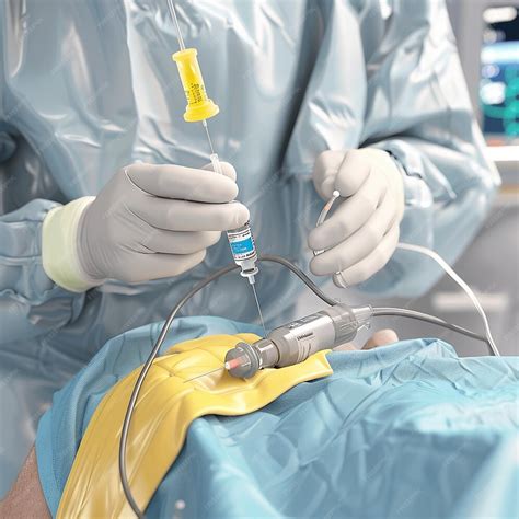 Epidural Nerve Block Procedure In Regional Anesthesia Premium Ai Generated Image