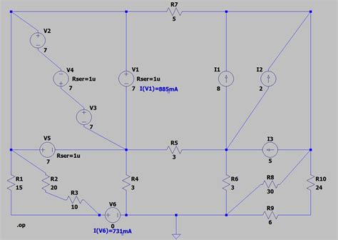 Ltspice Circuit Simplification Of Seriesparallel Sources