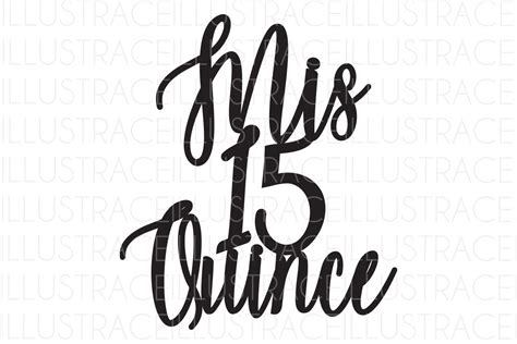 Mis 15 Quince - Quinceanera Gráfico por Illustrace · Creative Fabrica