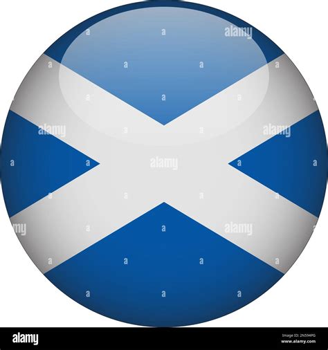 Scotland 3d Rounded Flag Icon Button Vector Stock Vector Image And Art