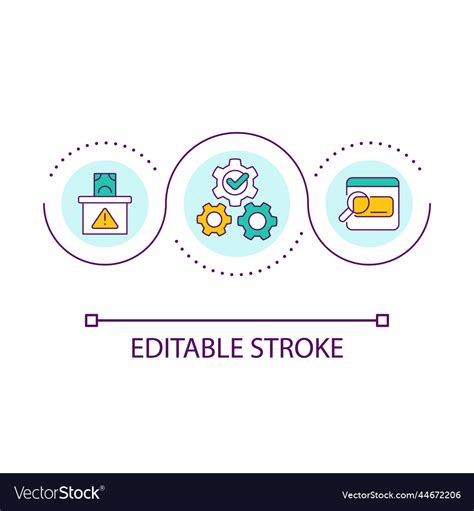 Optimize Spam Filters Loop Concept Icon Royalty Free Vector