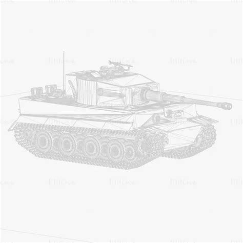 Tiger Tank 3d Model