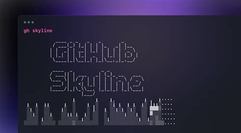 GitHub Github Gh Skyline A GitHub CLI Extension To Generate A D Model Of Your GitHub