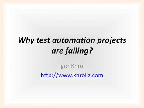 pdf why test automation projects are failing re run failed test scripts before result