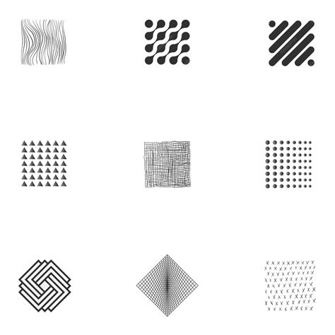 정사각형 기하학적 모양 3부 프리미엄 벡터