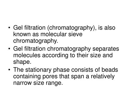 Ppt Gel Filtration Chromatography Powerpoint Presentation Free