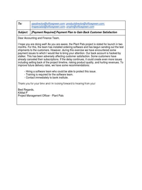 Activity Template Escalation Email Pdf