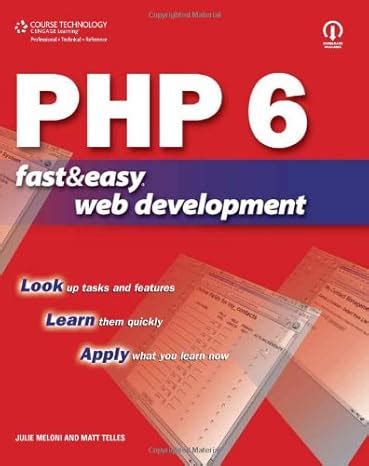 PHP 6 Fast And Easy Web Development Telles Matt Meloni Julie C