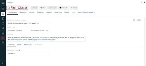How To Create And Start A Databricks Cluster