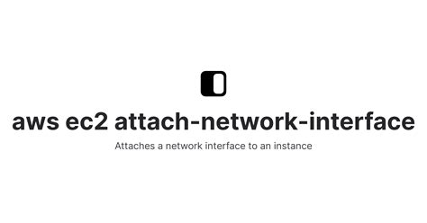 Aws Ec2 Attach Network Interface Fig