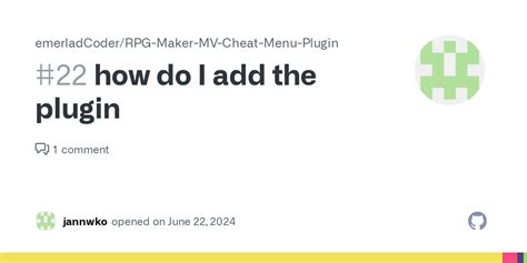 How Do I Add The Plugin · Issue 22 · Emerladcoderrpg Maker Mv Cheat