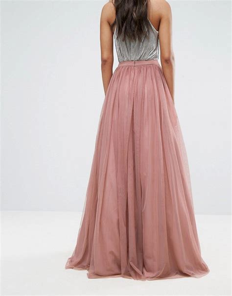 Asos Tall Tulle Maxi Prom Skirt Pink Prom Skirt Tulle Long Skirt Tulle Maxi Skirt