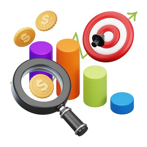 3d Chart With Business Related 3d Elements 27249536 Png