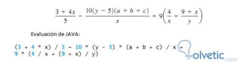 Java Evaluación De Operaciones Solvetic