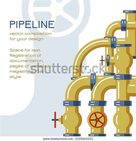 Vector Composition Pipeline Template Design Catalog Stock Vector Royalty Free 2220661055