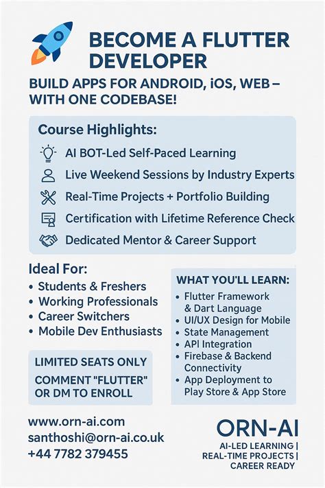 Ornai Flutterdevelopment Mobileappdev Crossplatformapps