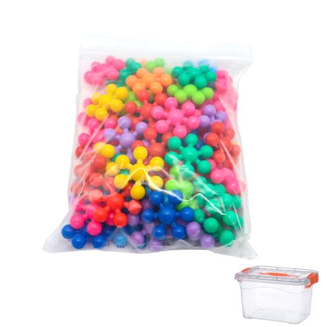 200 피스 빌딩 블록 어린이 연동 빌딩 디스크 완구를 위한 미세 운동 기술 및 감각 개발 활동 촉진 건축 및 건설 장난감