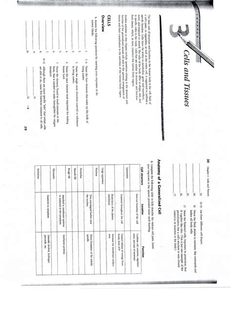 Cells And Tissue Wkst Pdf