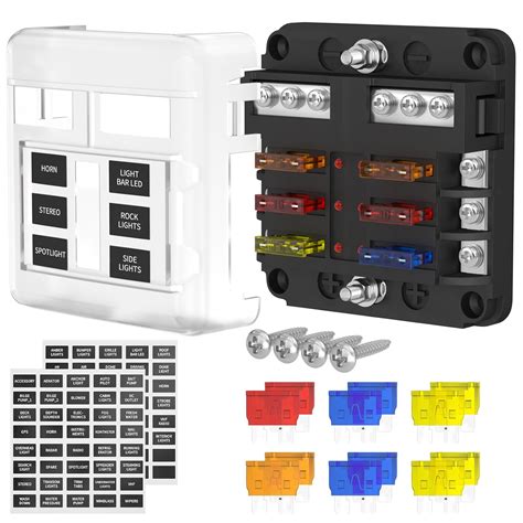 DaierTek V Fuse Block Way With LED Indicator India Ubuy