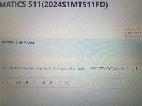 Solved 3 1 ﻿show The Compound Proposition Below Using A