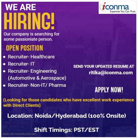 ritika thakur on linkedin hello connections iconma is urgently looking to hire experienced us…