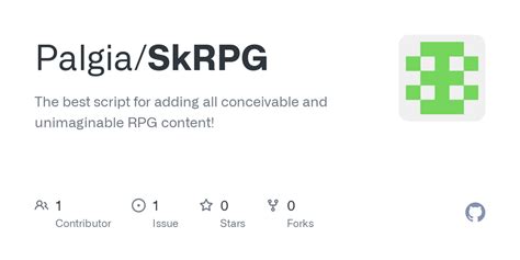 Github Palgia Skrpg The Best Script For Adding All Conceivable And