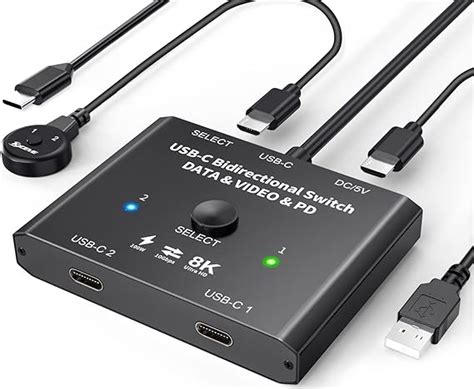 Usb C Switch 2 In 1 Out Type C Bidirectional Switcher 2 In 1 Out Used