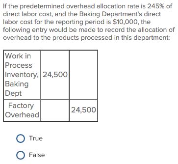 Solved If The Predetermined Overhead Allocation Rate Is Chegg Com