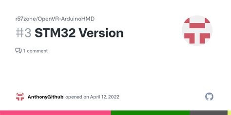 Stm32 Version · Issue 3 · R57zoneopenvr Arduinohmd · Github