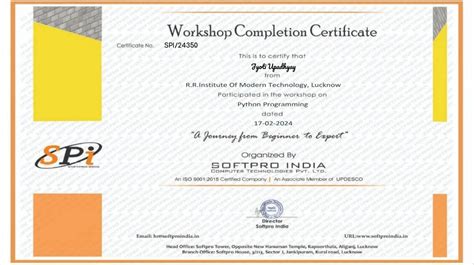 Jyoti Upadhyay On Linkedin Certificate Of Spipython