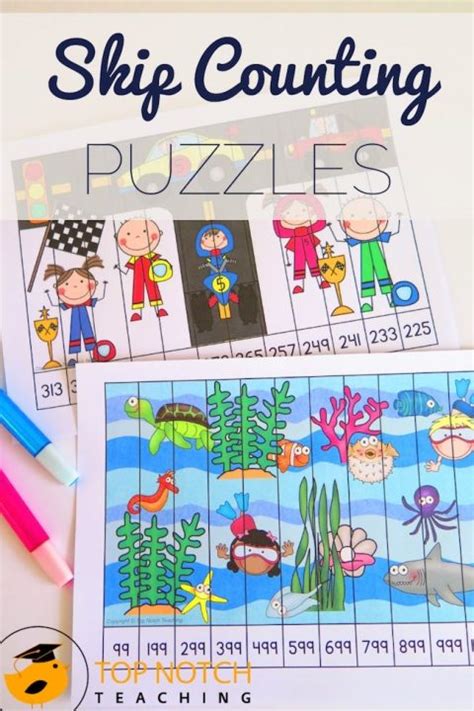 Skip Counting Puzzles By 6 7 8 9 100 Top Notch Teaching