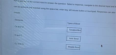 Solved Put Responses In The Correct Input To Answer The Question