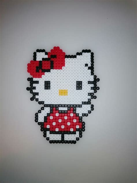 Hello Kitty Perler Beads Strijkkralen Strijkparels Sjablonen Strijkparels