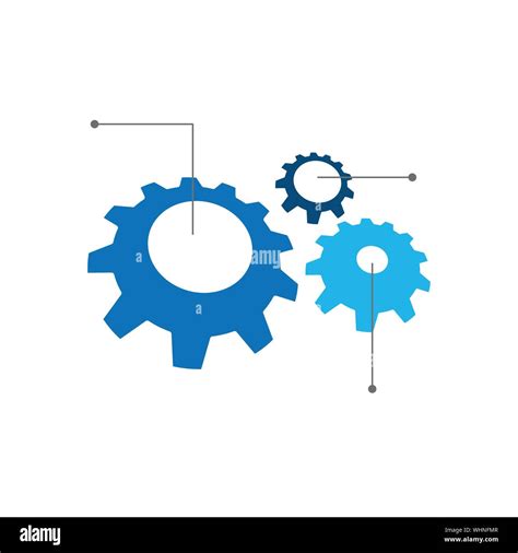 Gear Logo Template Vector Icon Illustration Design Stock Vector Image