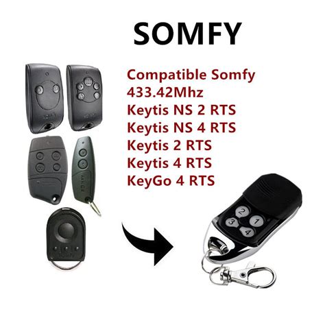 Télécommande SOMFY KEYTIS NS RTS