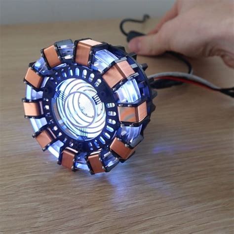assembling the arc reactor cpu performance monitor base the diy life