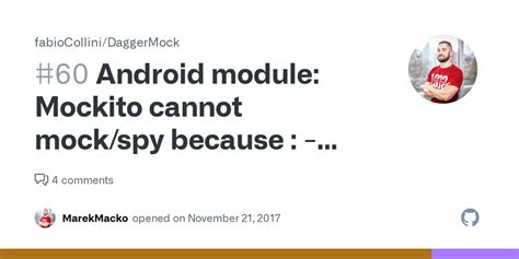 Android Module Mockito Cannot Mockspy Because Final Class · Issue 60 · Fabiocollini
