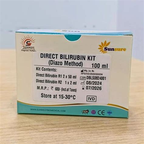 Bilirubin Direct Diazo Method Biochemistry Reagent At ₹ 80 Kit Sector 7 Manesar Id