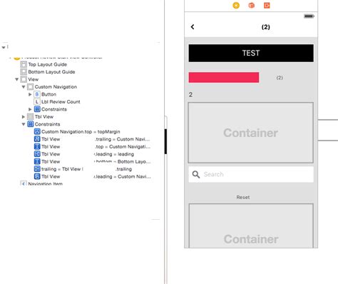 ios nsautolayout view tableview stack overflow
