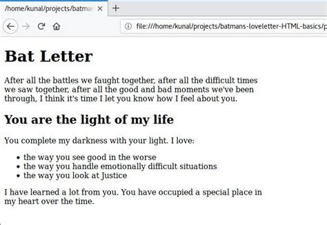 For Your First Html Code Lets Help Batman Write A Love Letter