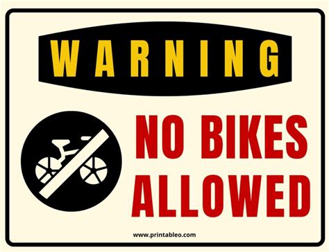 179 Not Allowed Signs Free Printable Pdfs Printableocom