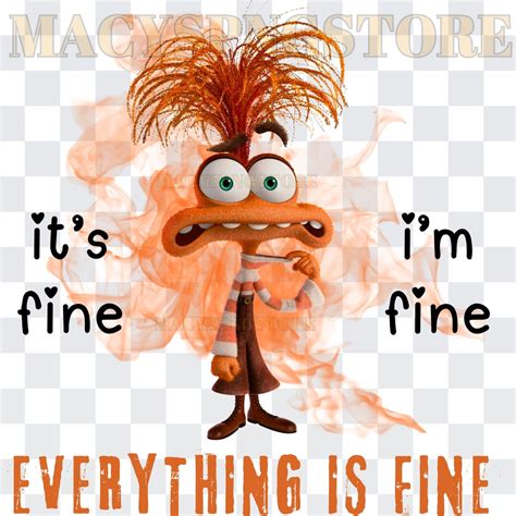 Its Fine Everything Is Fine Svg Funny Cartoon Design Digital