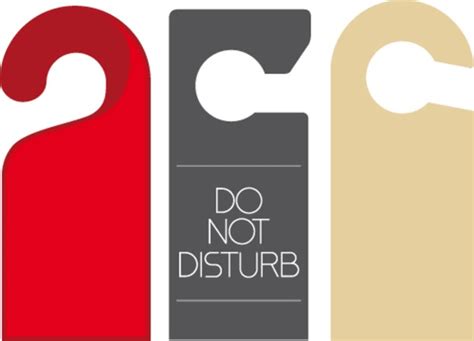 Do Not Disturb Notices Over 291 Royalty Free Licensable Stock Vectors