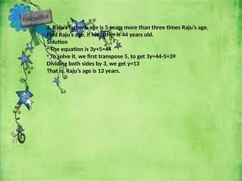 Ppt Of Linear Equation Pptx For Class 8 Ppt