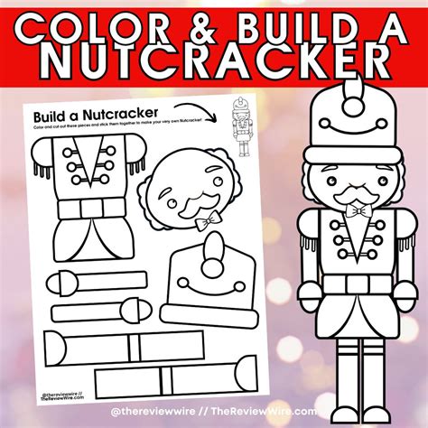 Build A Nutcracker Printable Christmas Diy Nutcracker Decoration
