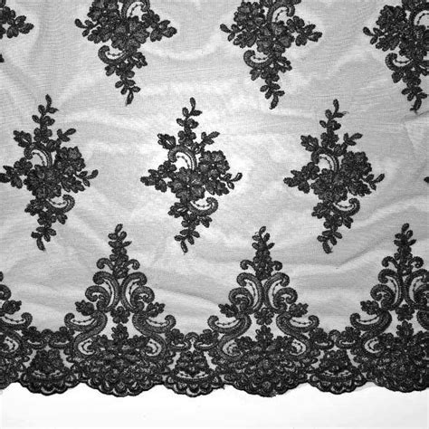 Čipka Prožna Cvetlični 26093 1001 črna Svet Metraže