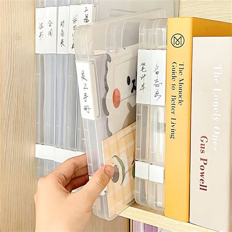 Flat Rectangle PVC Box File Organizer Paper Organizer Notebook Shopee Philippines