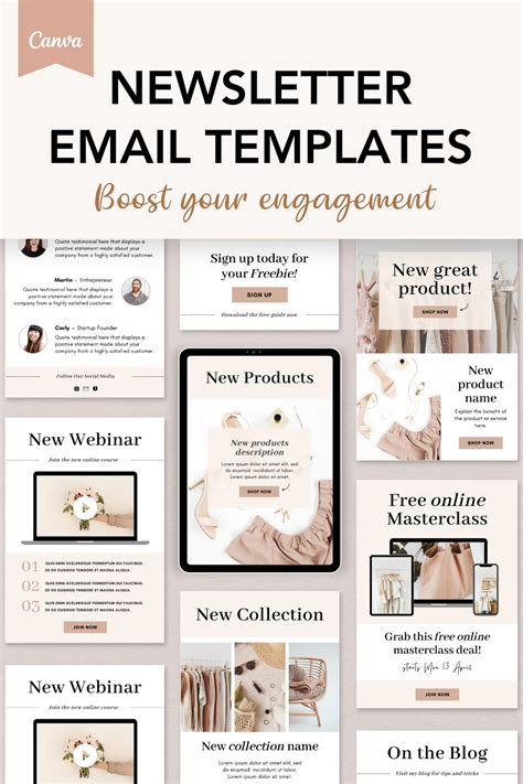Email Newsletter Templates For Canva Lead Magnet Template Etsy Australia Email Marketing