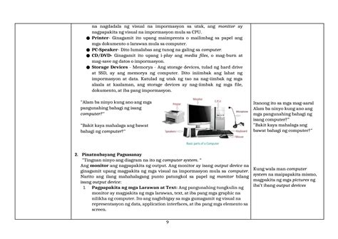 Kahalagahan Ng Computer At Computing Devices Docx