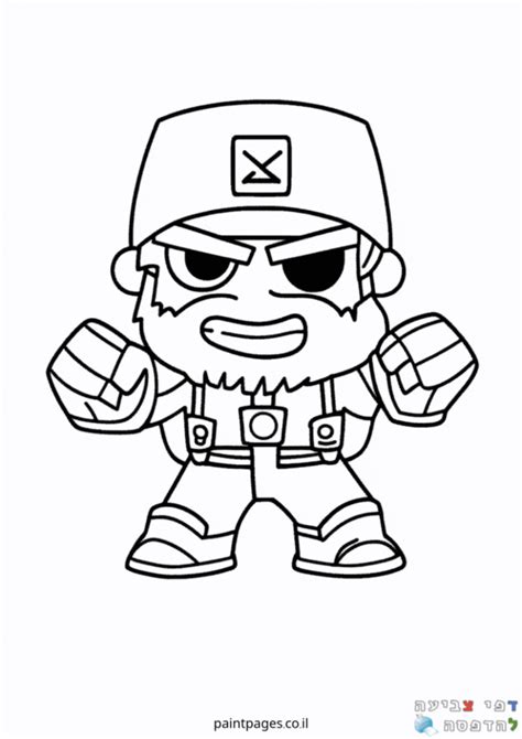 בראול סטארס לצביעה Page 2 Of 2 דפי צביעה להדפסה